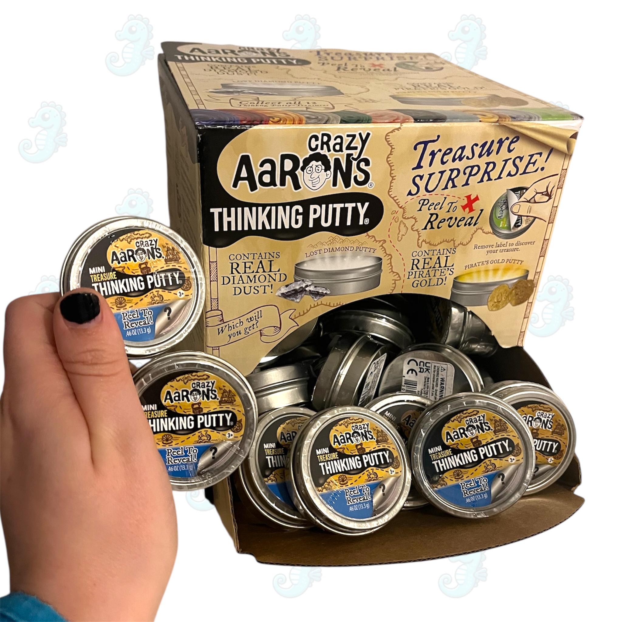 Crazy Aaron’s Treasure Surprise Thinking Putty Mini Tins - Little Blue ...